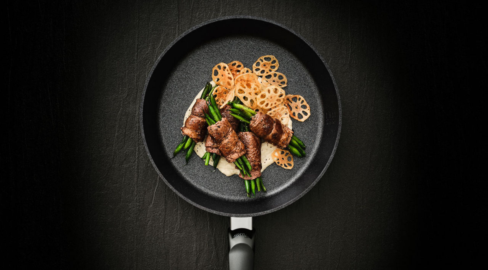 Rezept: Rinderlende mit grünen Bohnen & Lotuswurzel | Fissler